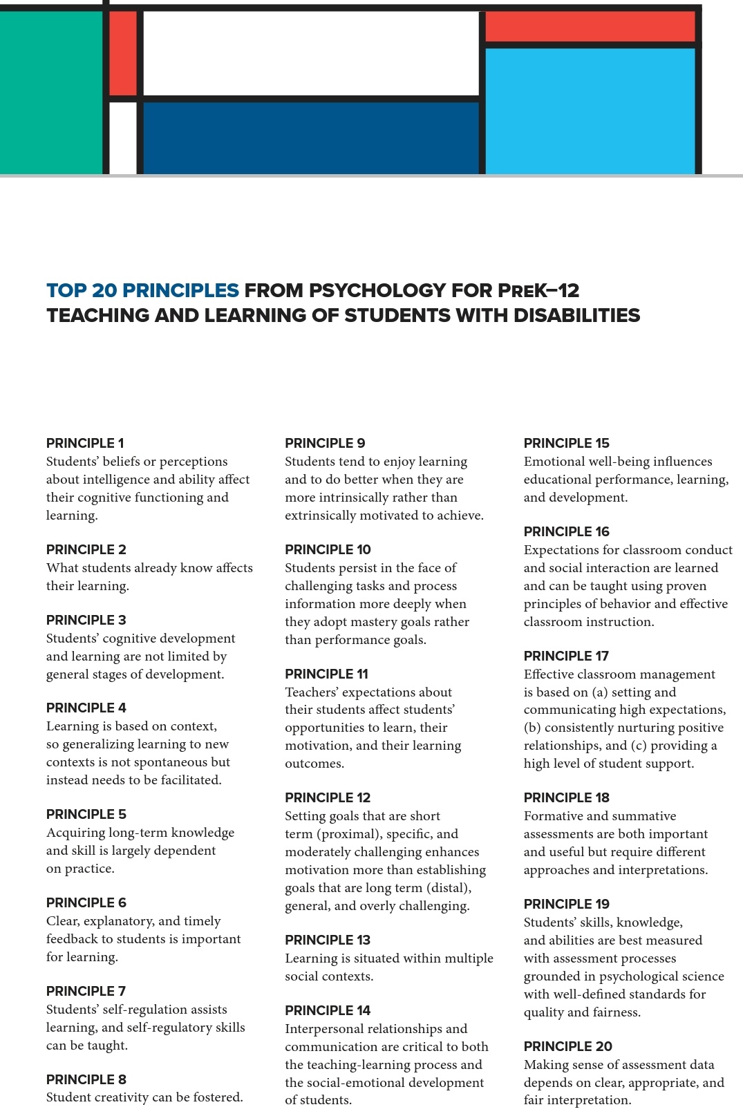 These 20 principles can work for both children with and without ...